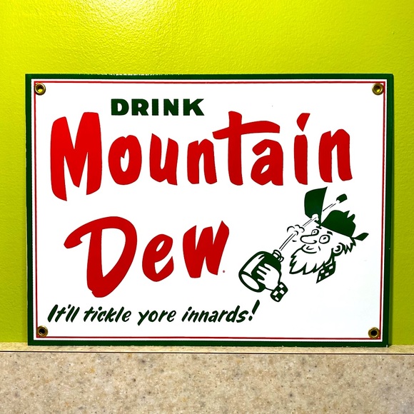 Wall Decor | Mountain Dew Tin Sign | Poshmark